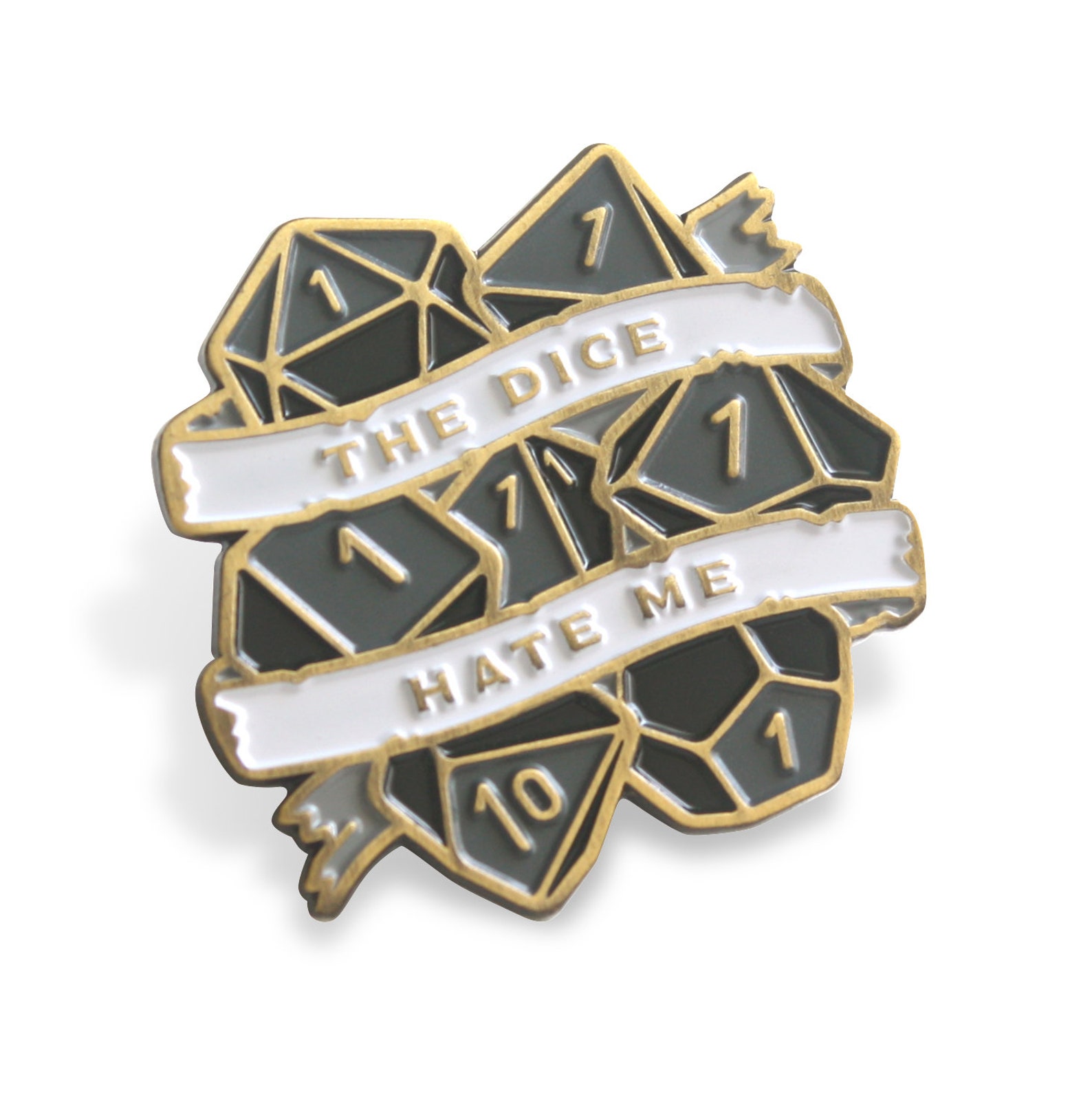The Dice Hate Me Enamel Pin | Etsy