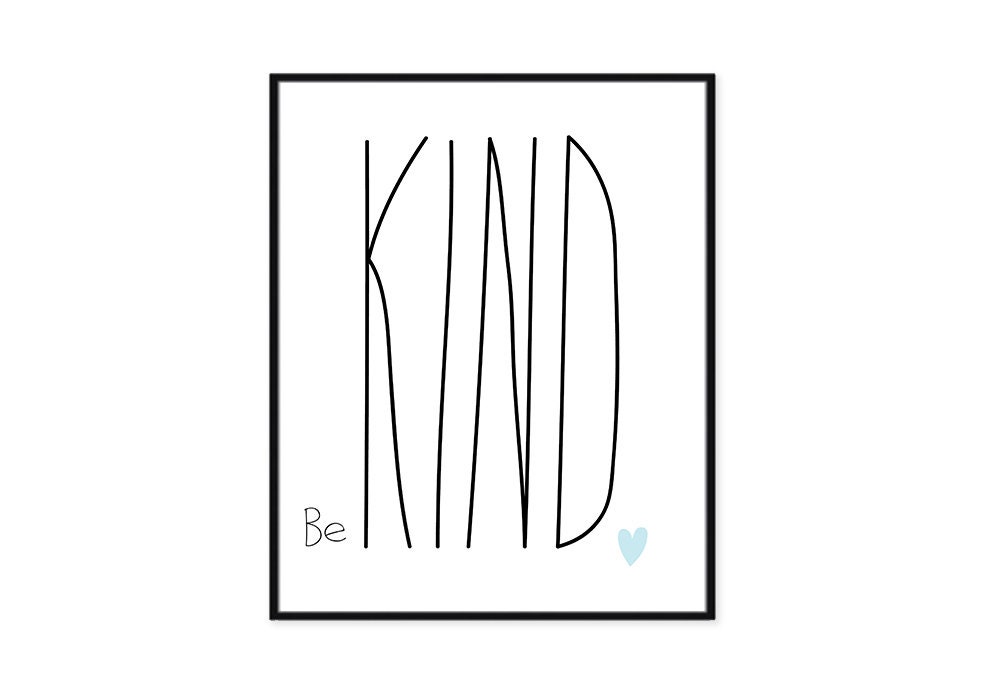 Buy Be Happy Be Kind Be You 3 Print Set, PRINTABLE Art, Nursery Decor ...
