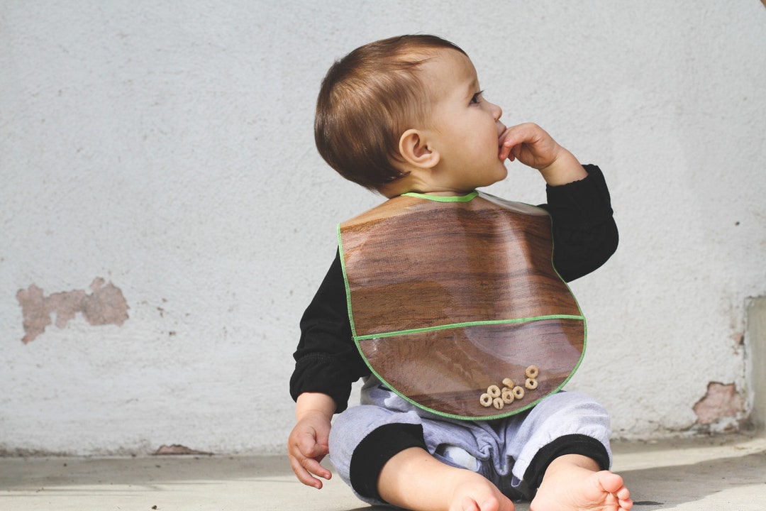 Easy-Clean Bib Baby Bib Oilcloth One Wipe Clean Reusable Bib Waterproof ...