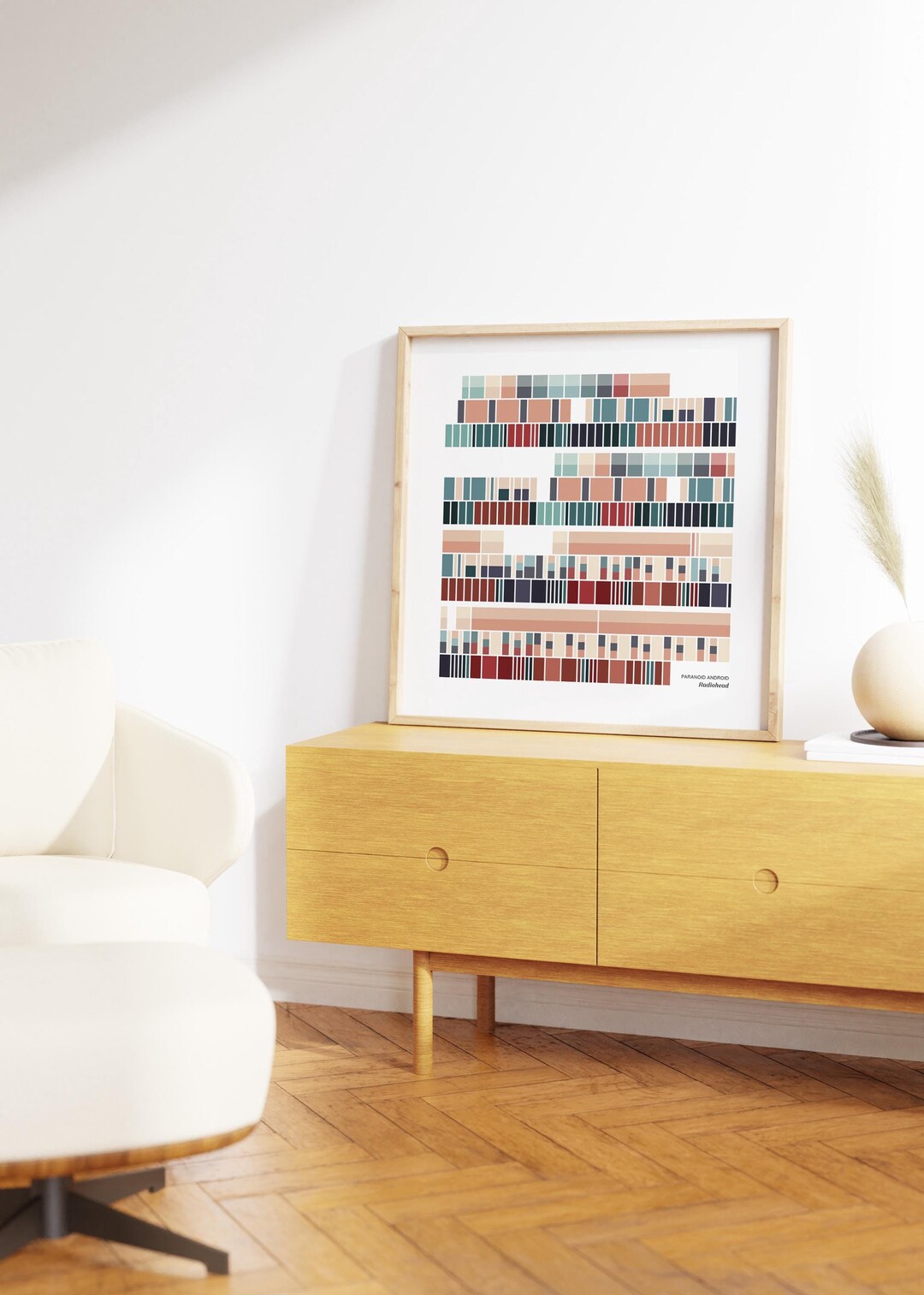 Radiohead Paranoid Android Color Block Music Art Print, Sheet Music ...