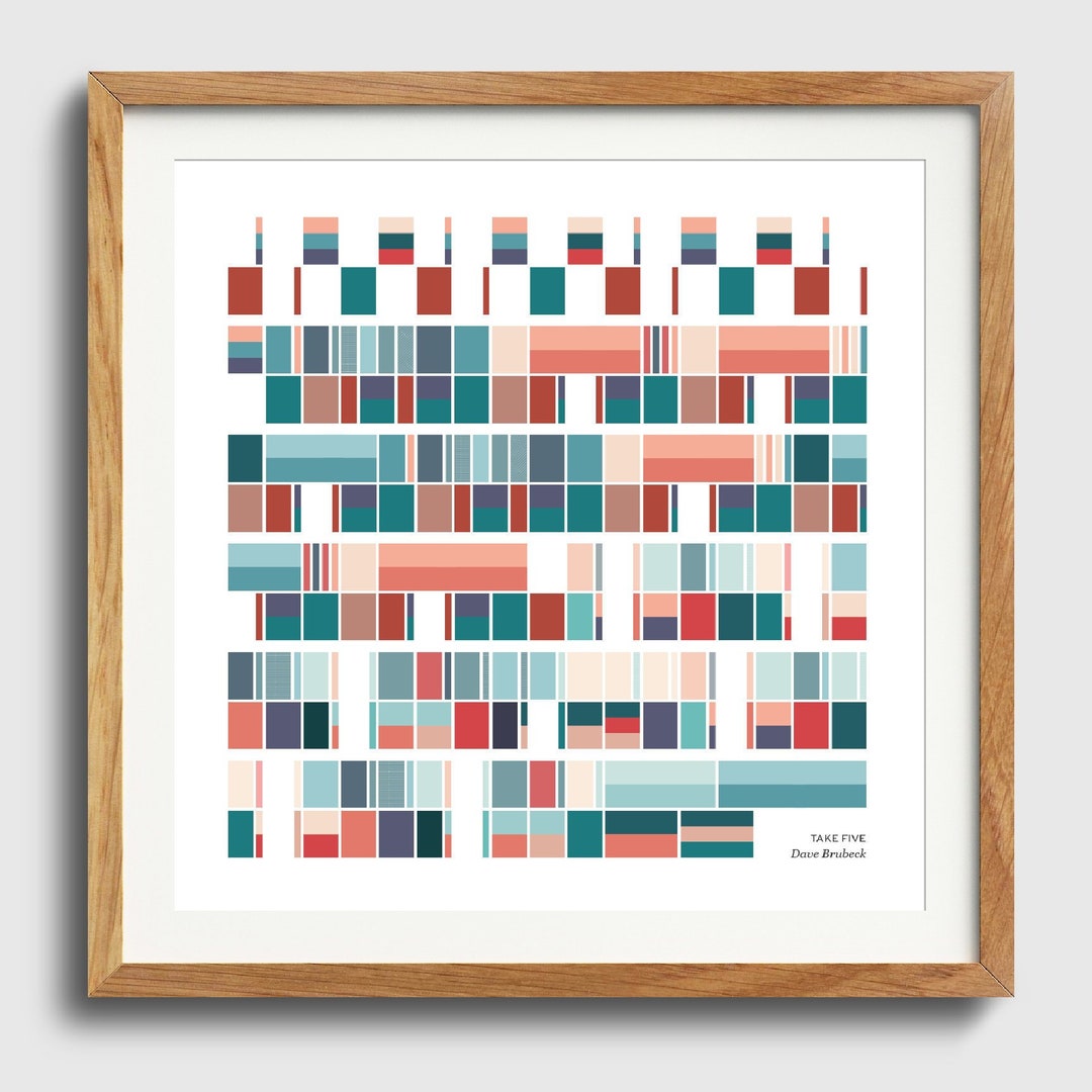 Song Art Dave Brubeck Take Five Music Poster - Etsy