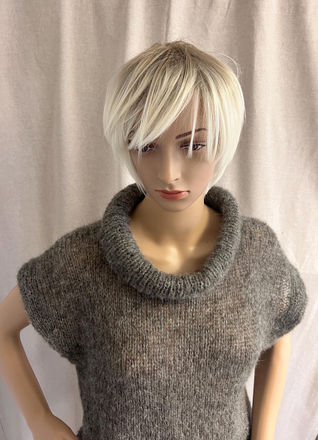 Hand-knitted Vest Made From the Popular Brushed Alpaca Silk Wool - Etsy
