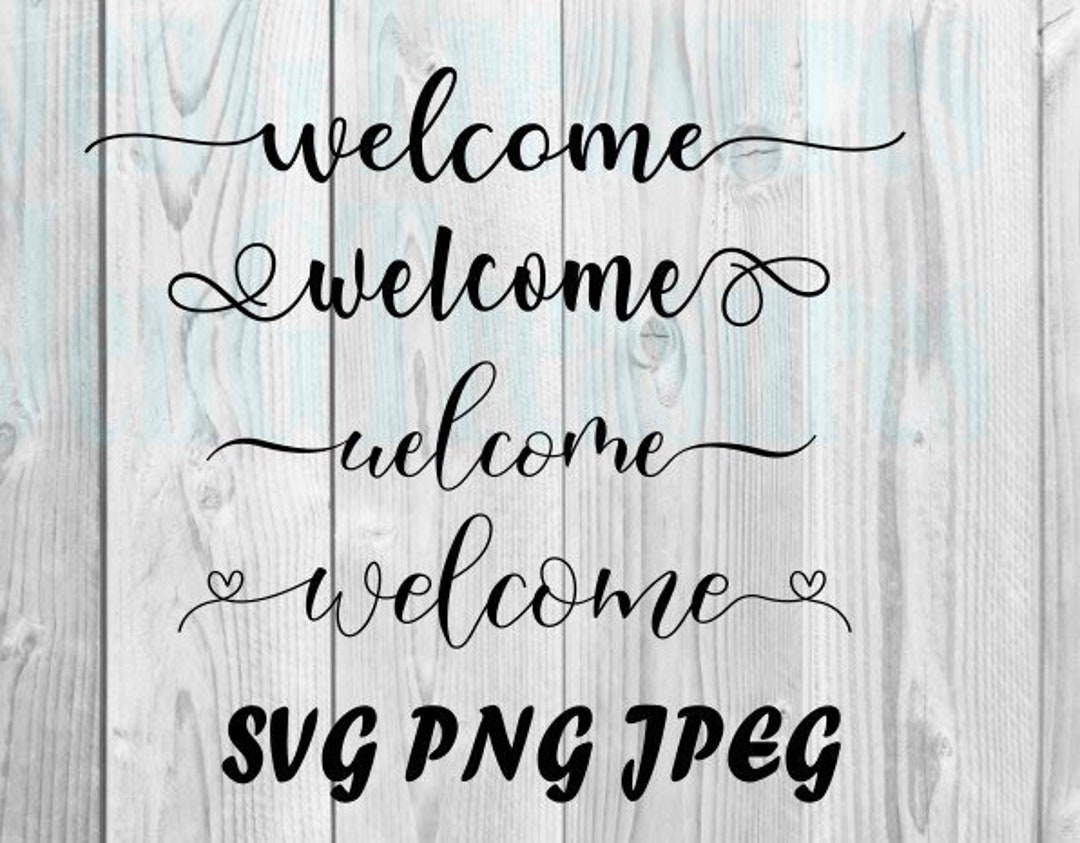 Welcome Sign SVG Bundle Quotes File for Cricut Sayings Vector Art ...