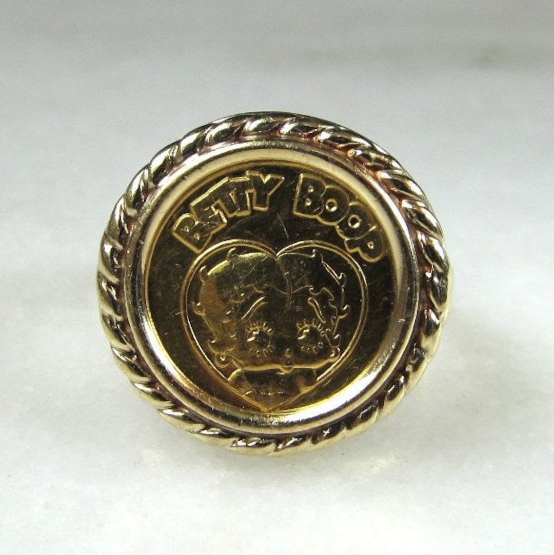 Betty Boop 1/20th Gold .9999 Coin Ring 10K Size 6 ETC8080 - Etsy