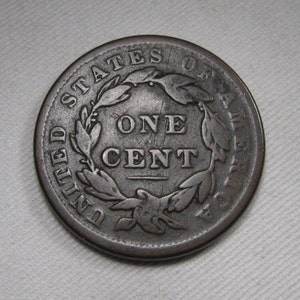 1838 Large Cent Fine Details Coin AN975 - Etsy