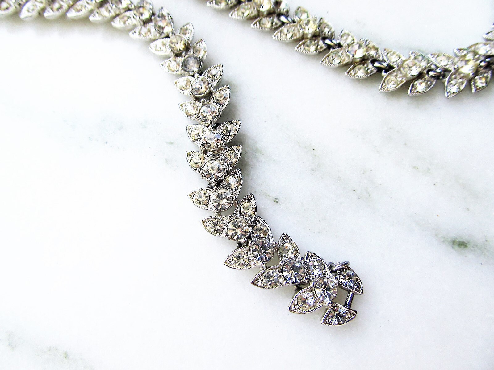 Vintage Signed Bogoff Rhinestone Necklace & Bracelet Jewelry | Etsy