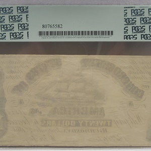 1861 20 Dollar Confederate Civil War Ship Counterfeit Banknote Hoard - Etsy