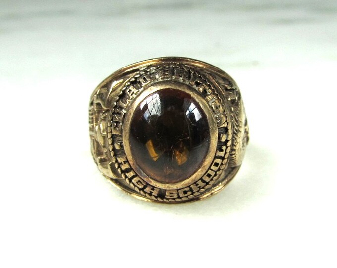 Mens Vintage 10K Gold Lance Stucky & Speer Elva D. Britton High School ...