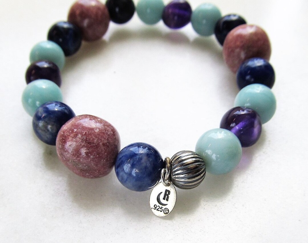 Carolyn Pollack Relios .925 Lapis, Rhodonite, Turquoise & Amethyst Bead ...