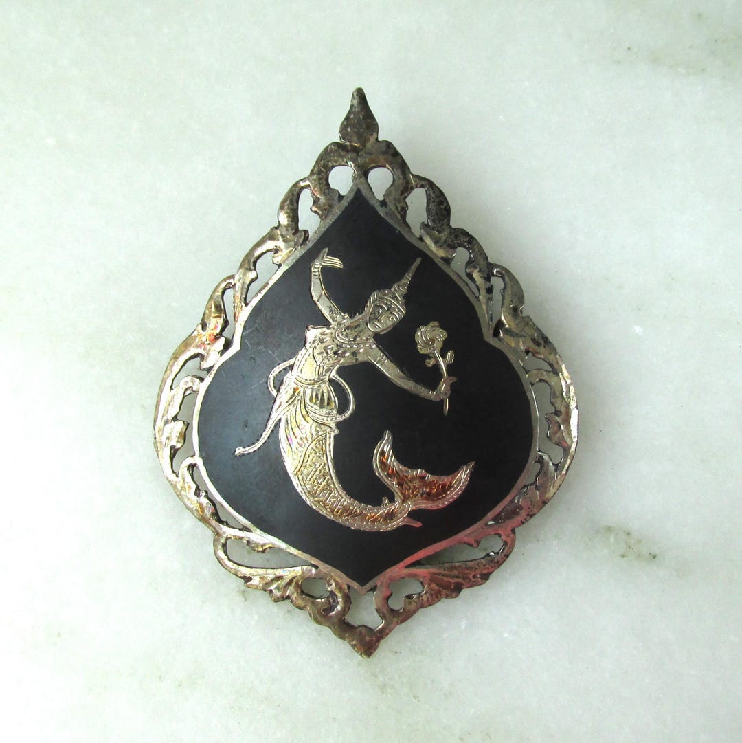 Vintage Siam Neillo Sterling Silver Brooch ETC9716 - Etsy