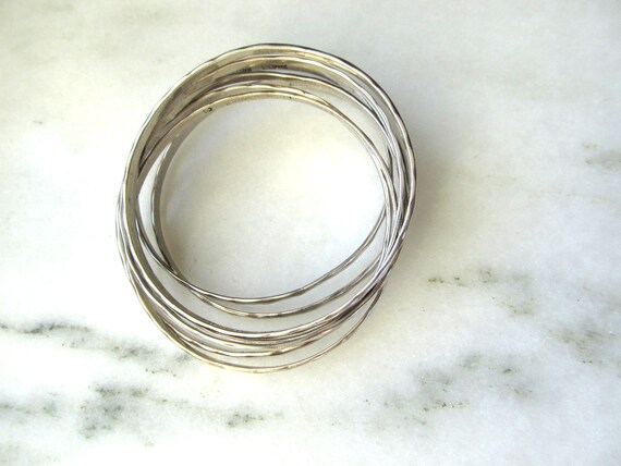 Vintage L.C. Shellabarger Sterling Silver Hand Wrough… - Gem