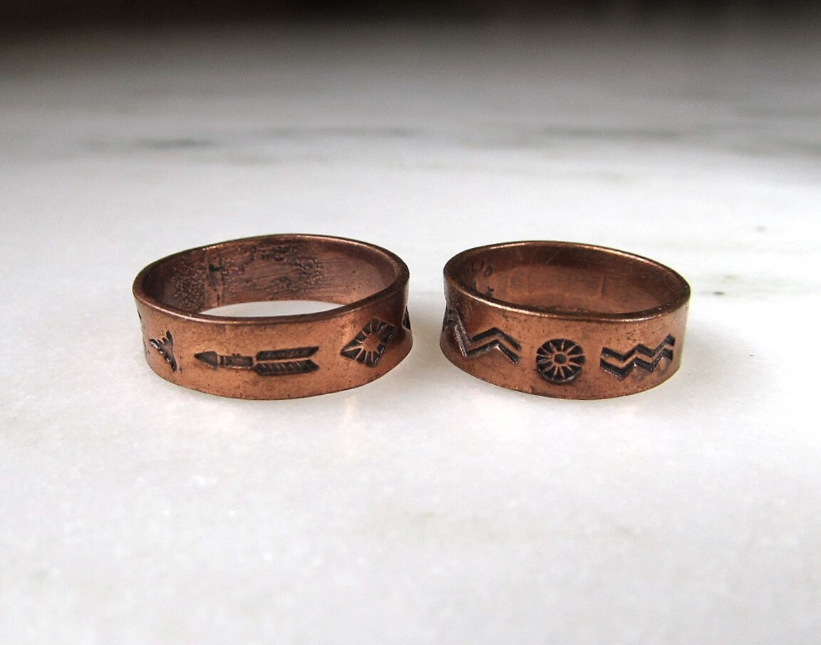 Native American Copper Rings