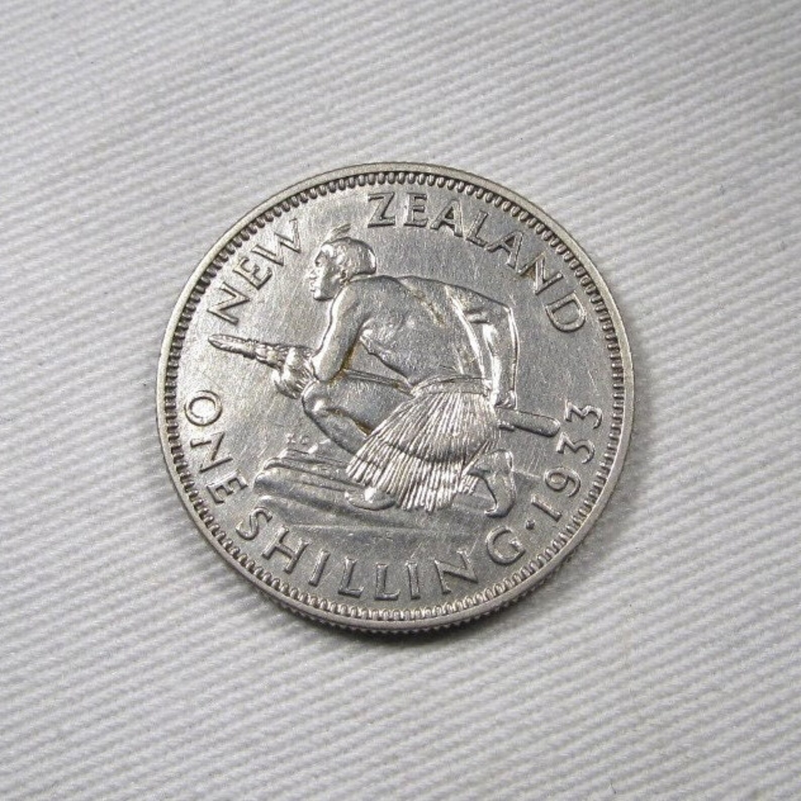 1933 New Zealand Silver Shilling AU Details Coins AP587 - Etsy