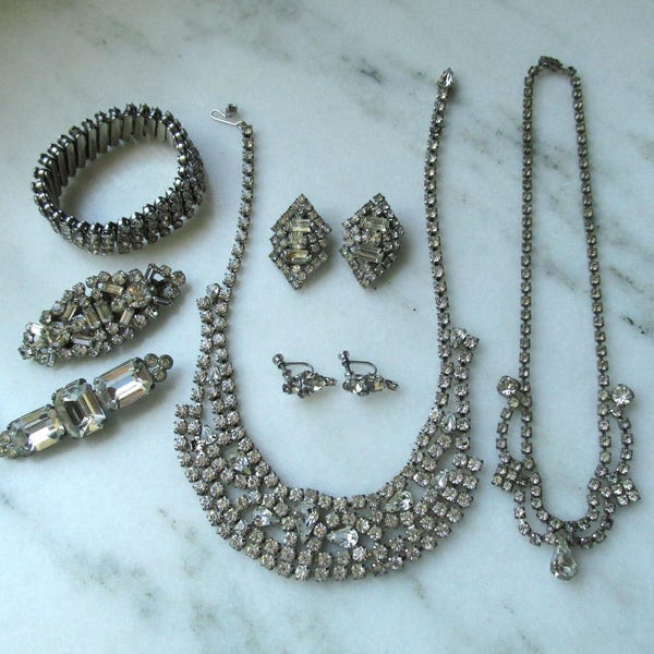 Rhinestone Jewelry - Etsy