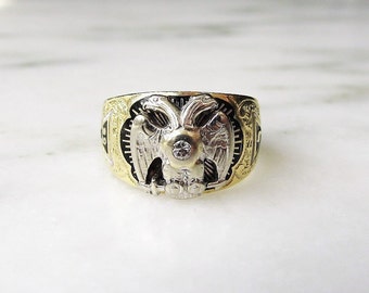 Mens Double Eagle Ring - Etsy