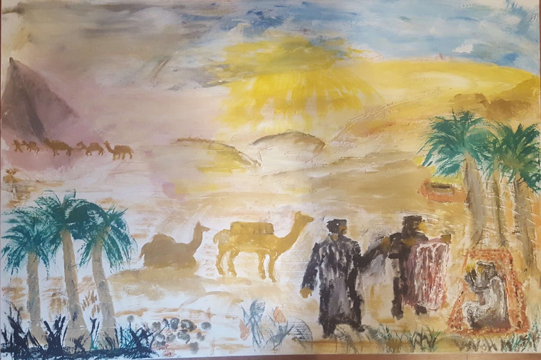 Hand Painting the Selling of Joseph - Etsy