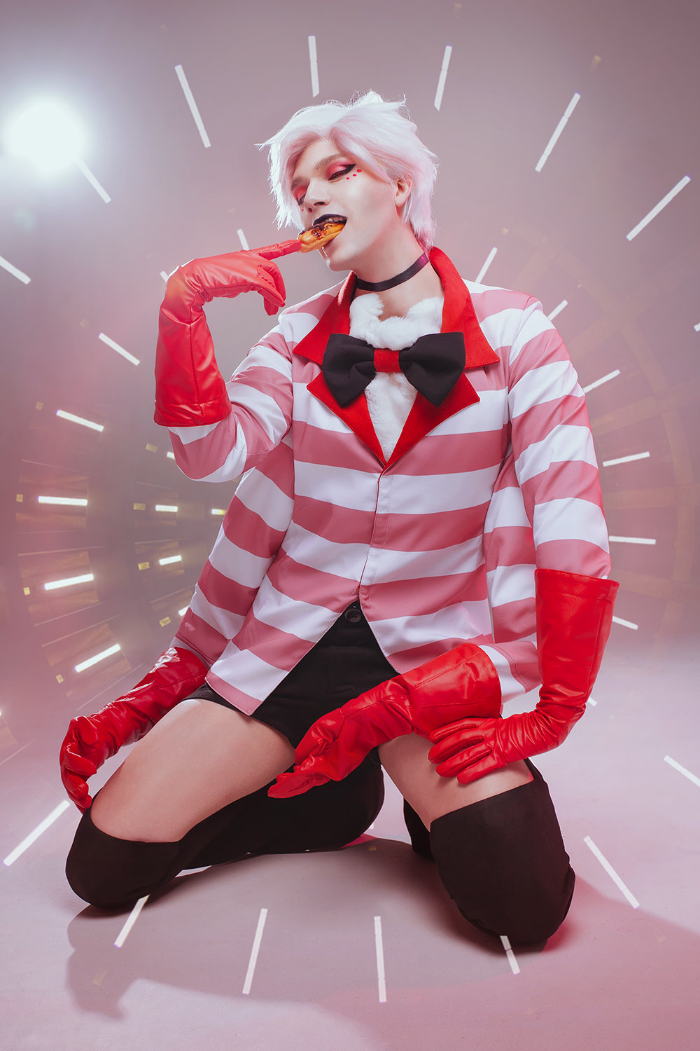 Angel Dust Hazbin Hotel custom order cosplay | Etsy