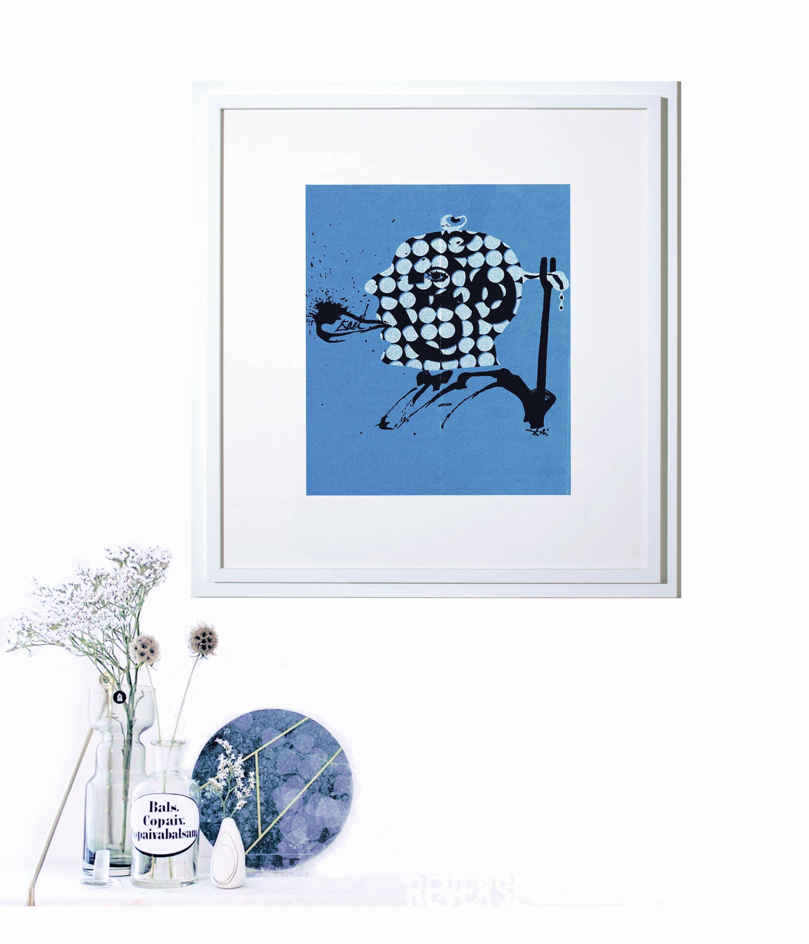 Salvador Dali Silkscreen Printed in Phosphor Ink Signed in - Etsy