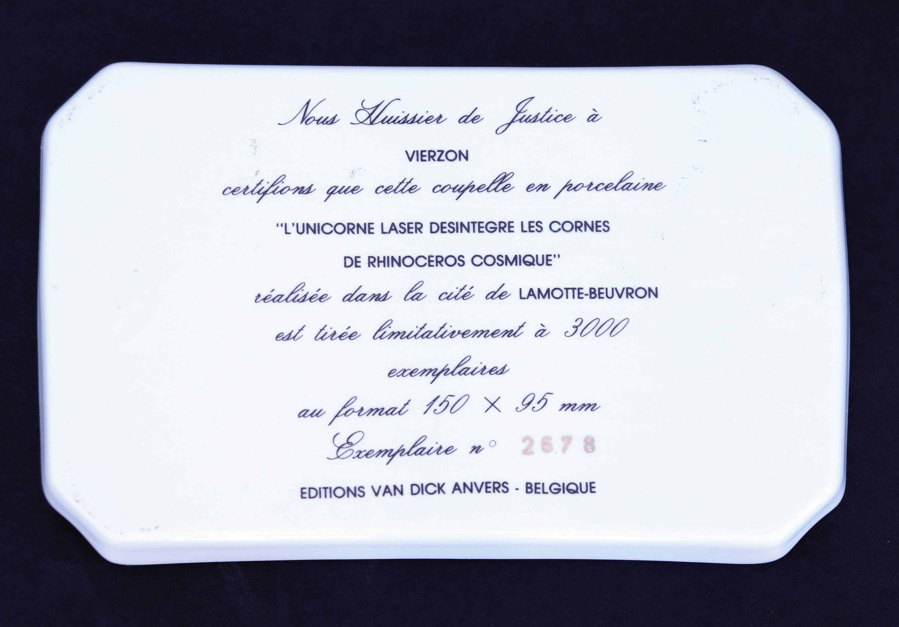 Salvador Dali, Two Porcelain Plates, Signed in Print and Numbered, Very ...
