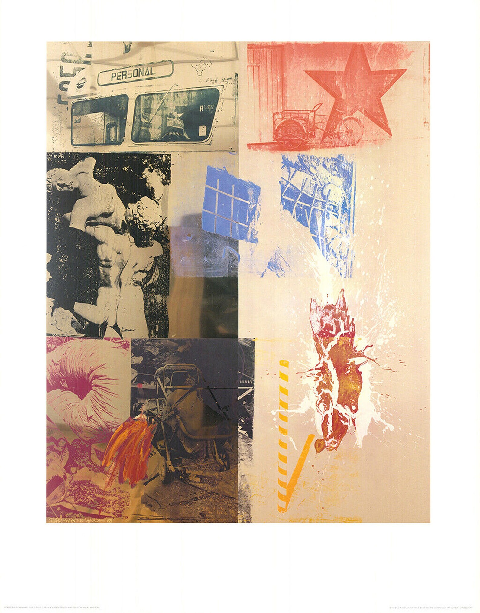 Robert Rauschenberg, Artistic Print on Heavy Paper. - Etsy