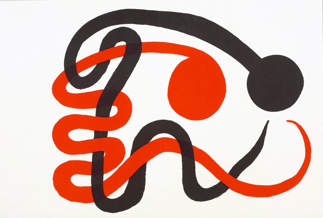 Alexander Calder, Original Lithograph on Vélin Paper. 1973 - Etsy