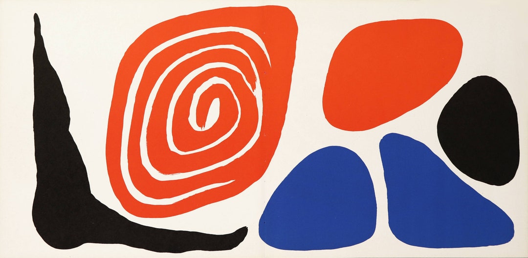 Alexander Calder Original Lithograph, 1972. - Etsy