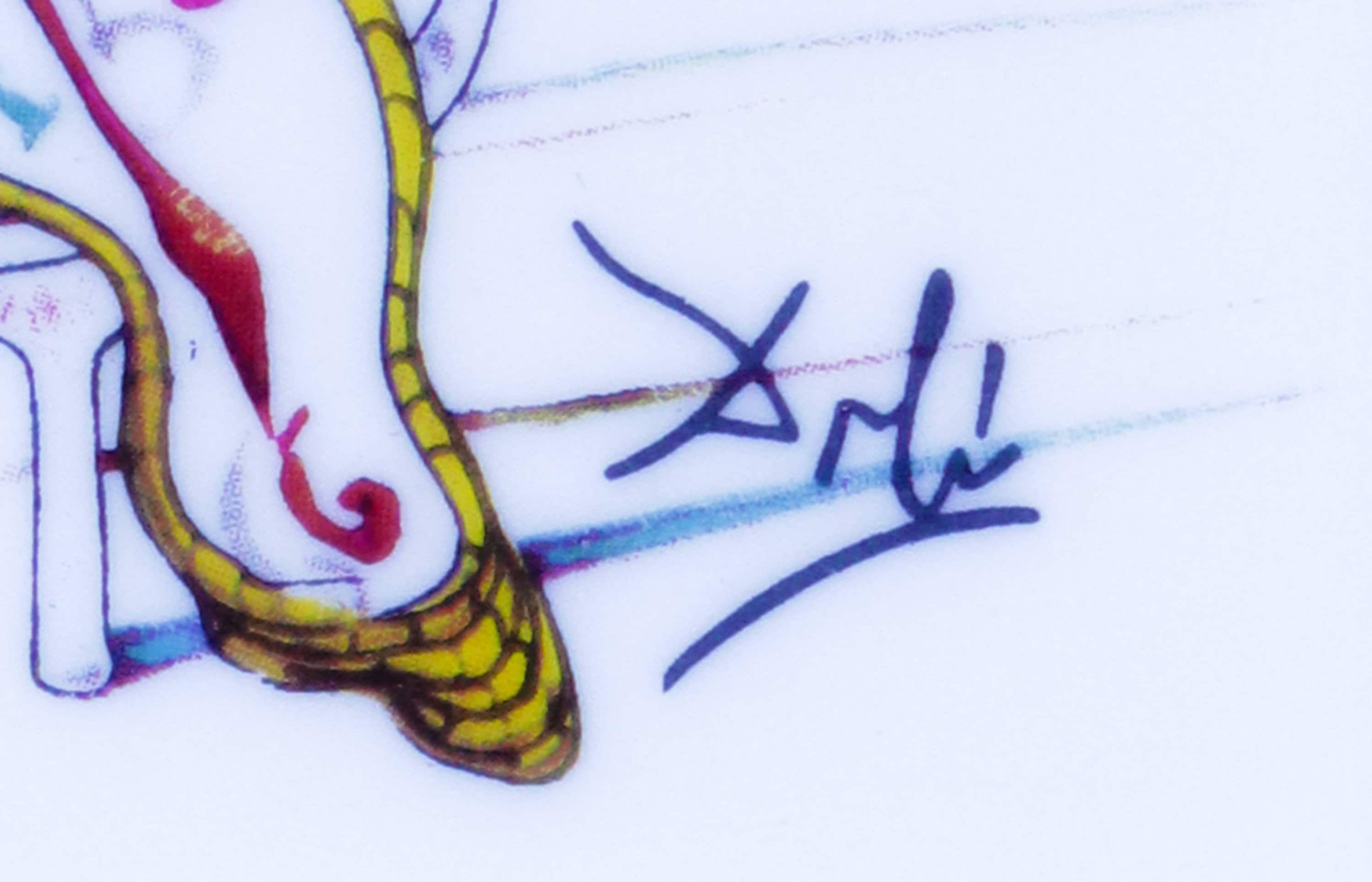 Salvador Dali, Two Porcelain Plates, Signed in Print and Numbered, Very ...