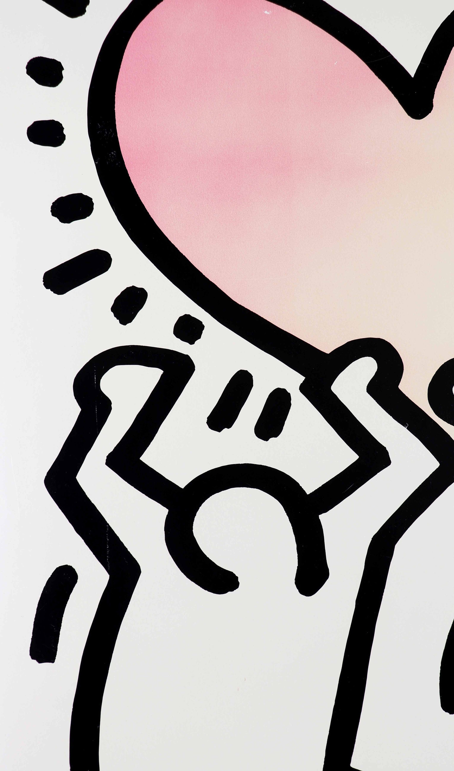 Keith haring bailarina corazón cartel .vintage | Etsy