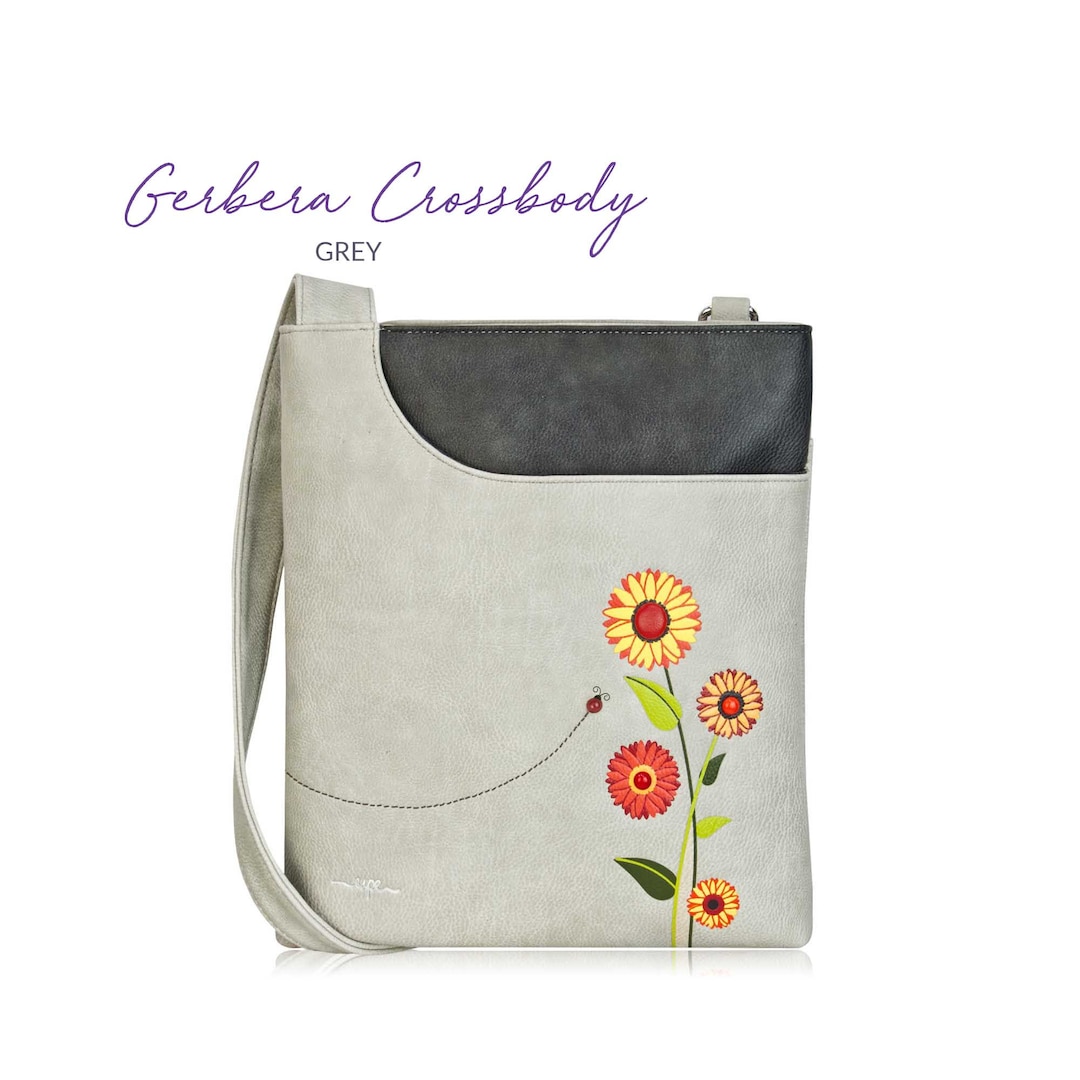 ESPE Gerbera Vegan Crossbody Bag , Canadian-designed Cruelty Free/ Faux ...