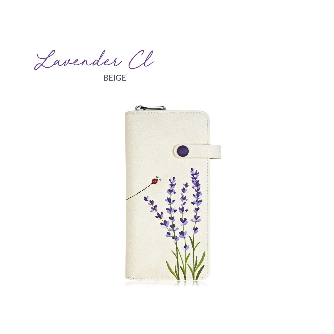 ESPE Lavender Vegan Clutch Wallet, Canadian-designed Cruelty Free/ Gift ...