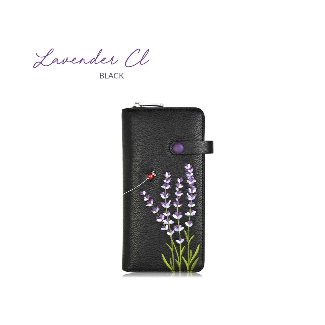 ESPE Lavender Vegan Clutch Wallet, Canadian-designed Cruelty Free/ Gift ...