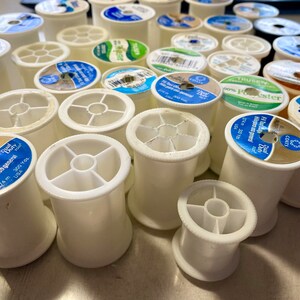 36 Empty Plastic Thread Spools Standard & Mixed Size Crafting Spool - Etsy