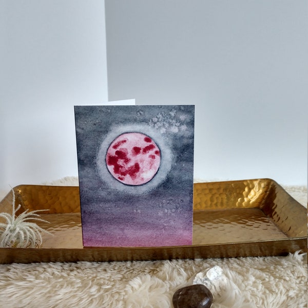 Full Moon Card - Etsy