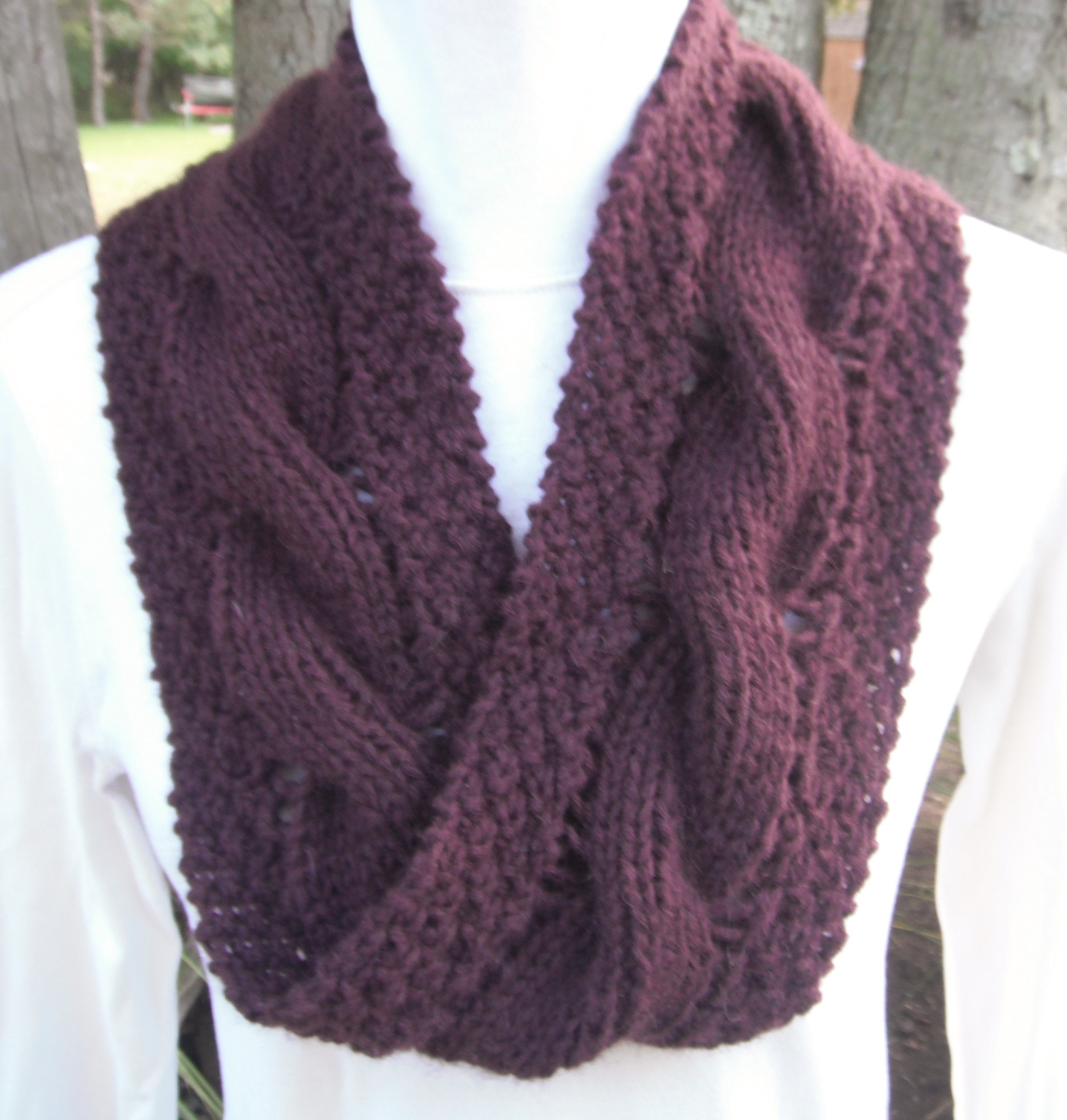 Two Reversible Cabled Moebius Scarves Pattern Only - Etsy