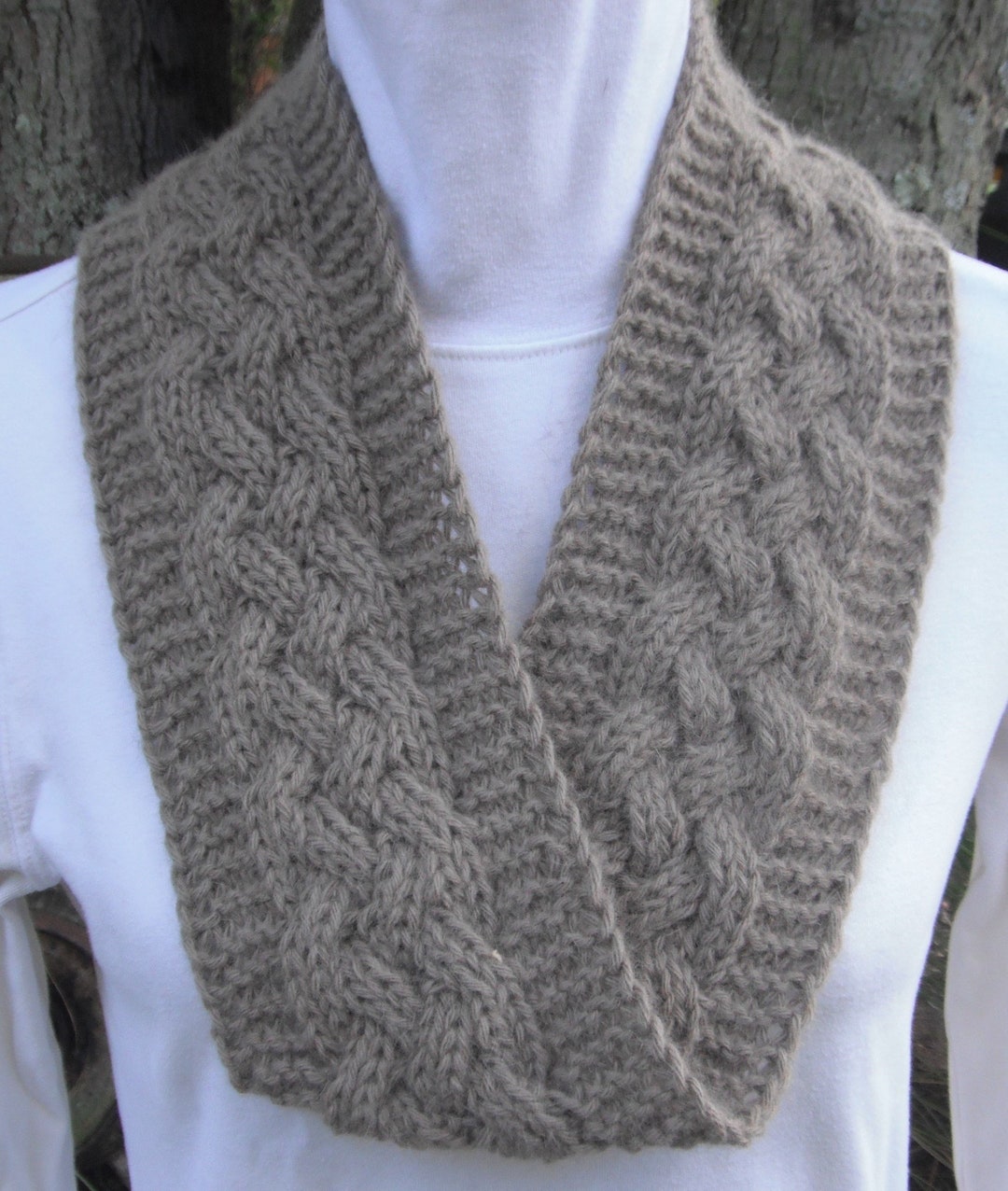 Two Reversible Cabled Moebius Scarves Pattern Only - Etsy