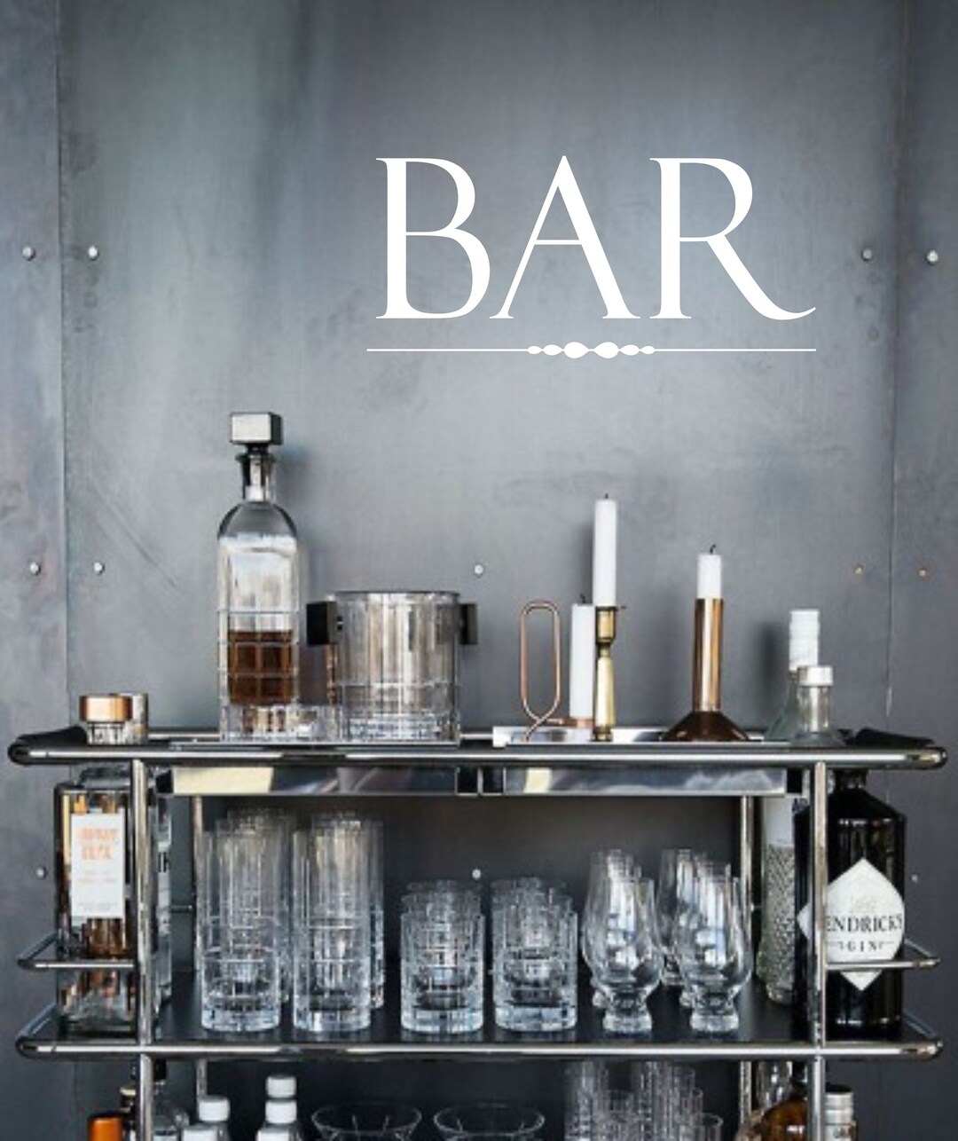 Gin Bar Vinyl Sticker Decal PG87 - Etsy UK
