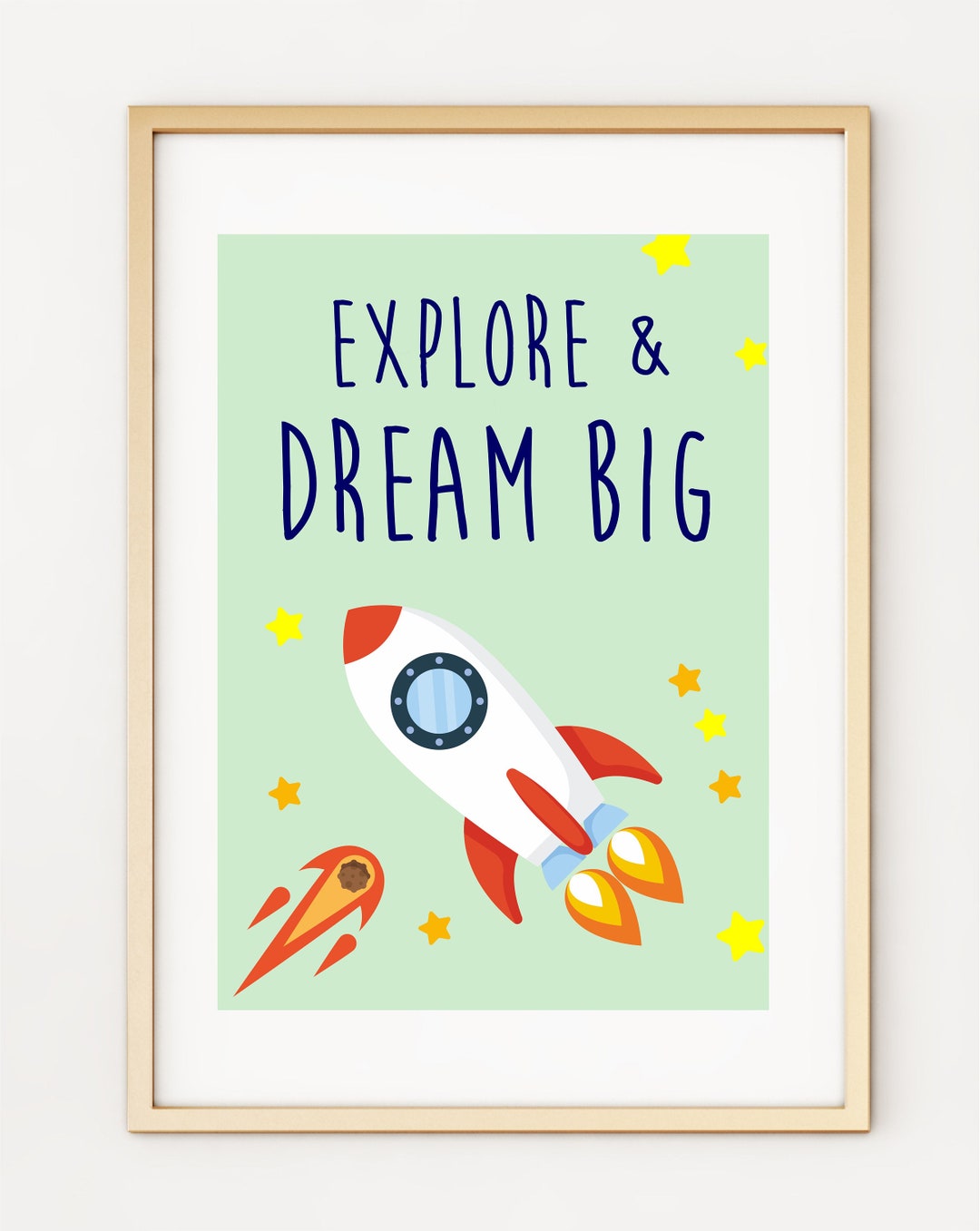 Spaceship Rocket Space A4 Poster Print PO492 - Etsy