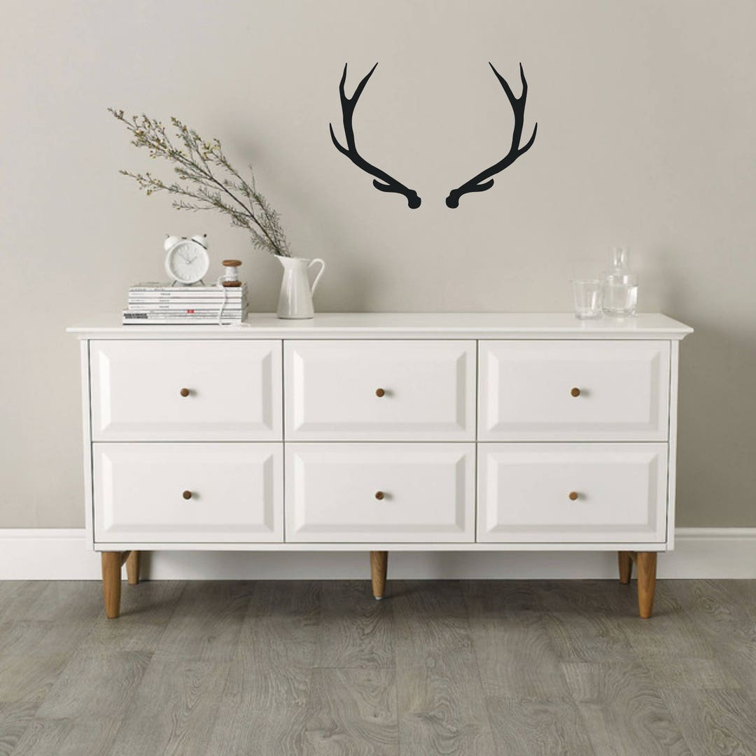 Antler Stag Vinyl Sticker Decals PG67 - Etsy