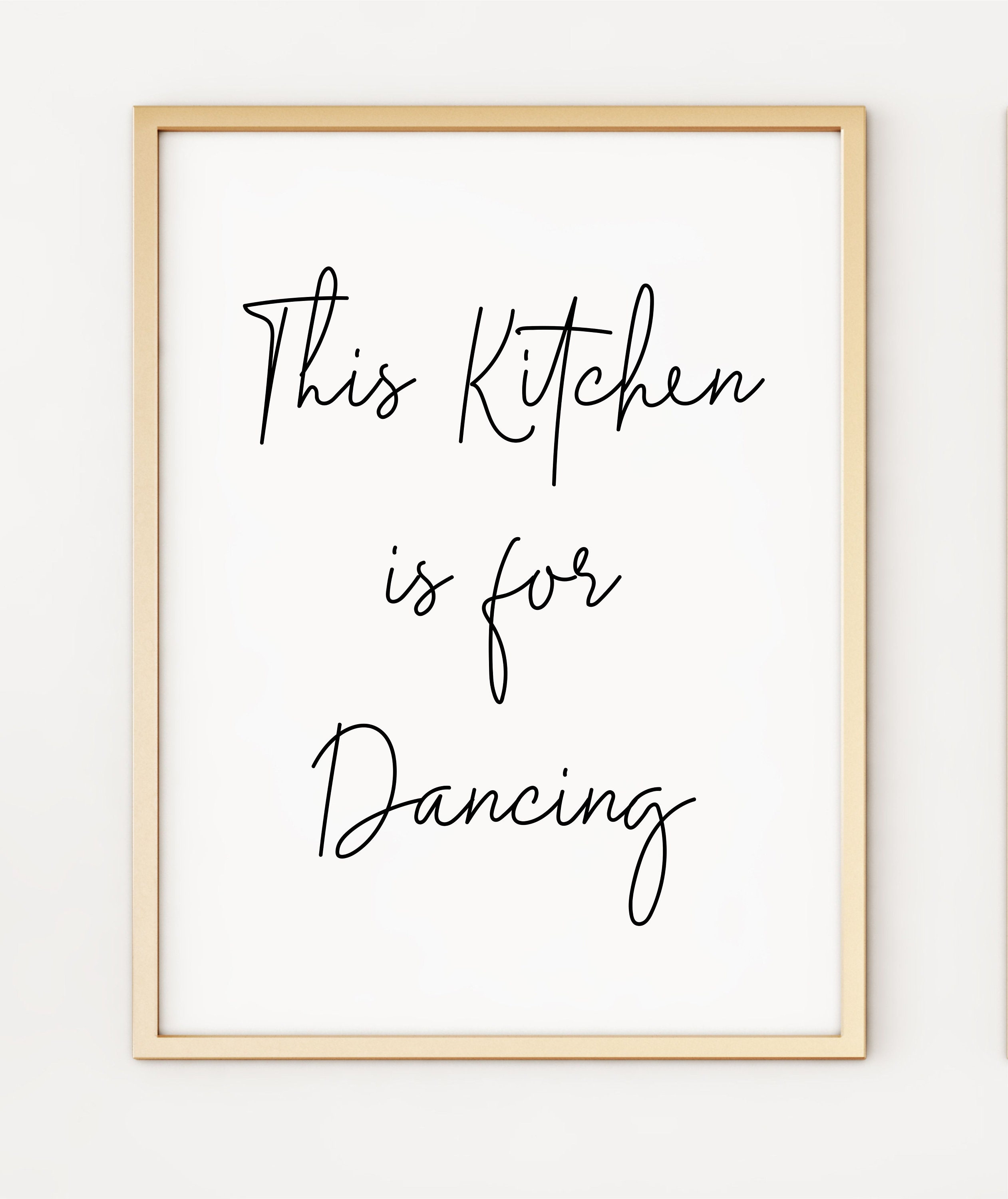 A4 This Kitchen Is For Dancing Poster Print PO445 | Etsy