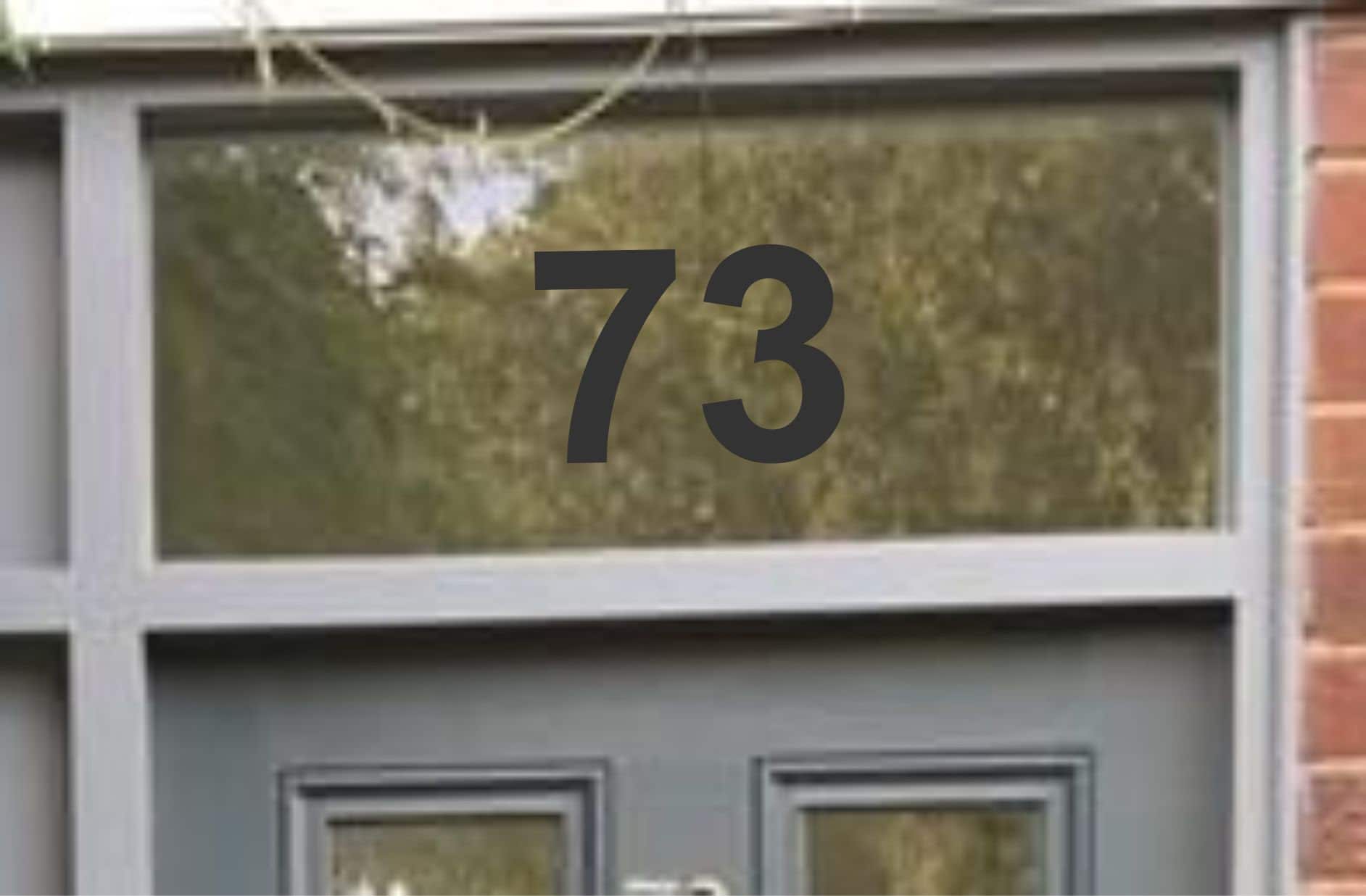 Modern House Door Number GREY Victorian Vinyl Sticker PG121 - Etsy UK