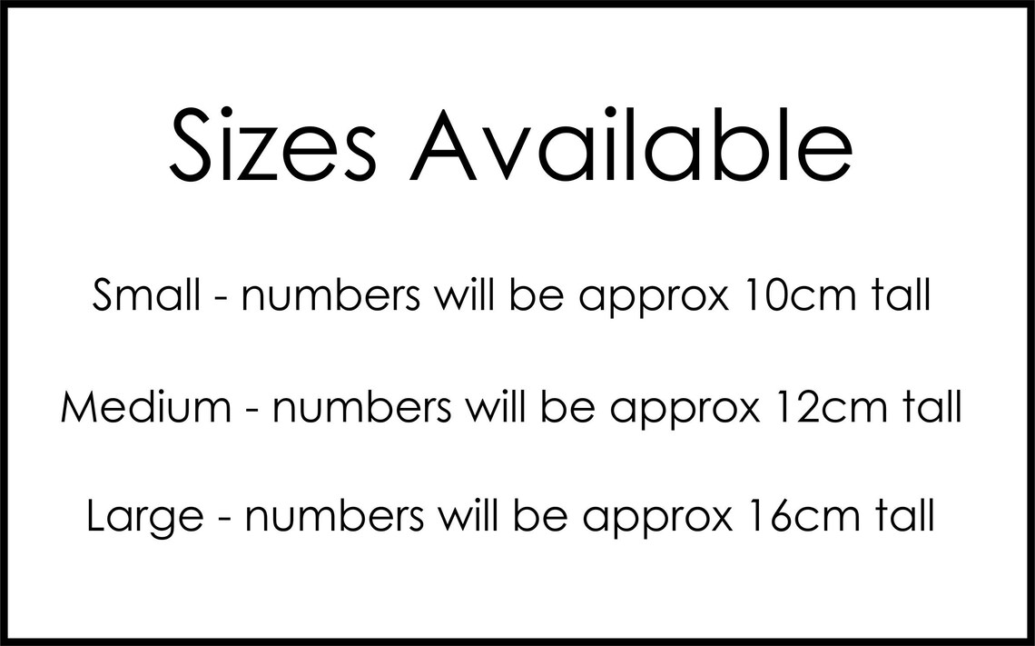 Traditional House Door Number Victorian Frosted Etched Vinyl - Etsy UK