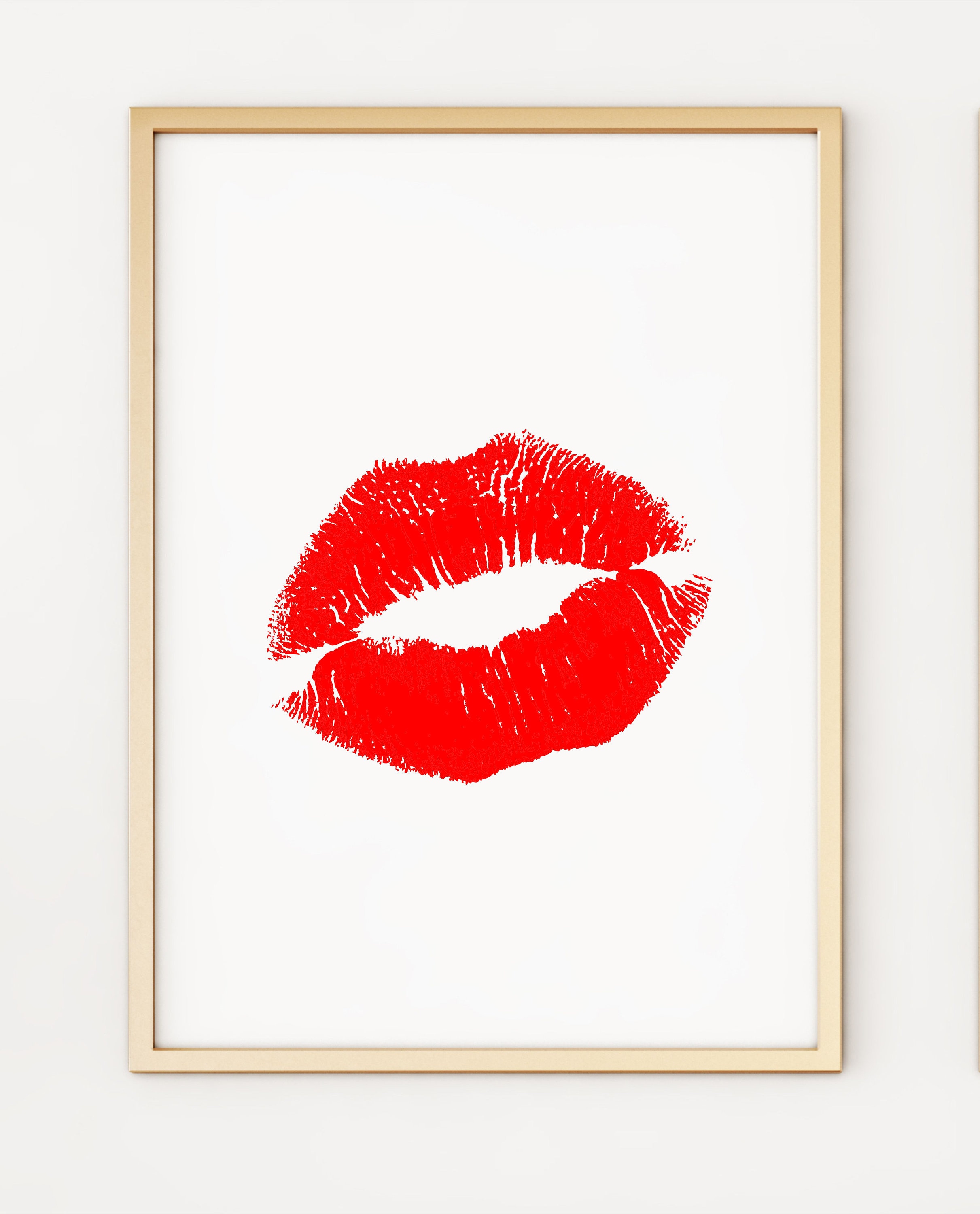 Lips Kiss Red Lipstick A4 Poster Print PO340 - Etsy UK