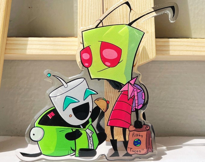 Invader Zim Acrylic Pin - Etsy