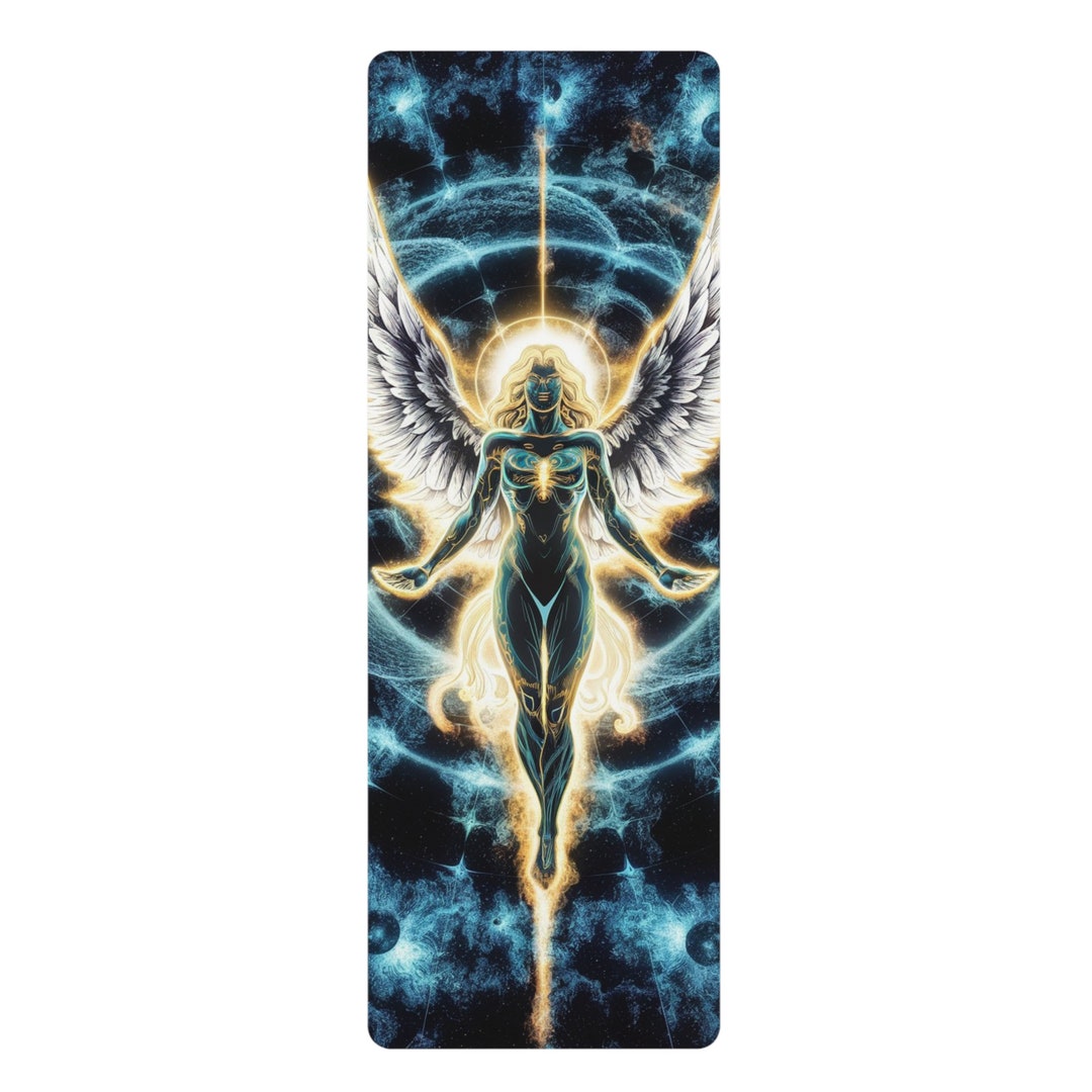Yoga Mat Angel Spiritual Guide Meditation Accessory Yoga Lover Gift ...
