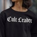 Cult Leader Sweatshirt - Goth Alt Style Clothing - Dark Humor - Elder ...