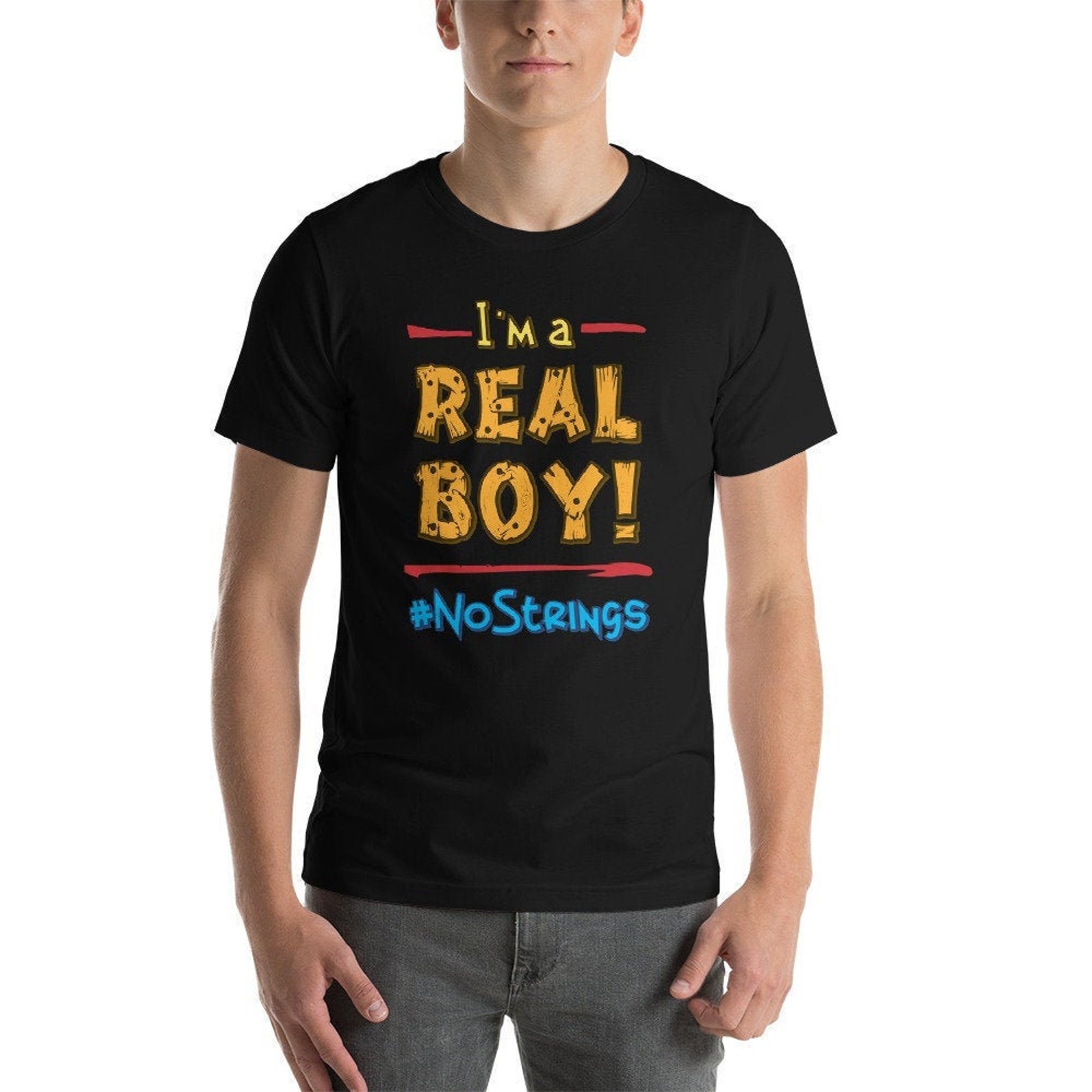 Pinocchio Shirt - I'm A Real Boy T-shirt for Men / Teen Guys - Etsy