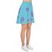 Monster Polka Dot Skater Skirt Blue Purple Fur Pattern Sulley Running ...