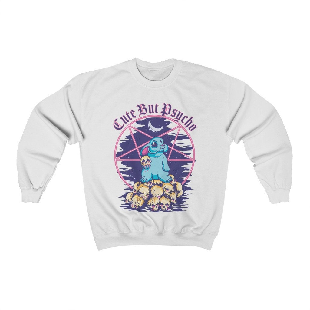 Cute but Psycho Satanic Bunny Rabbit Skull Pile Pastel Goth | Etsy