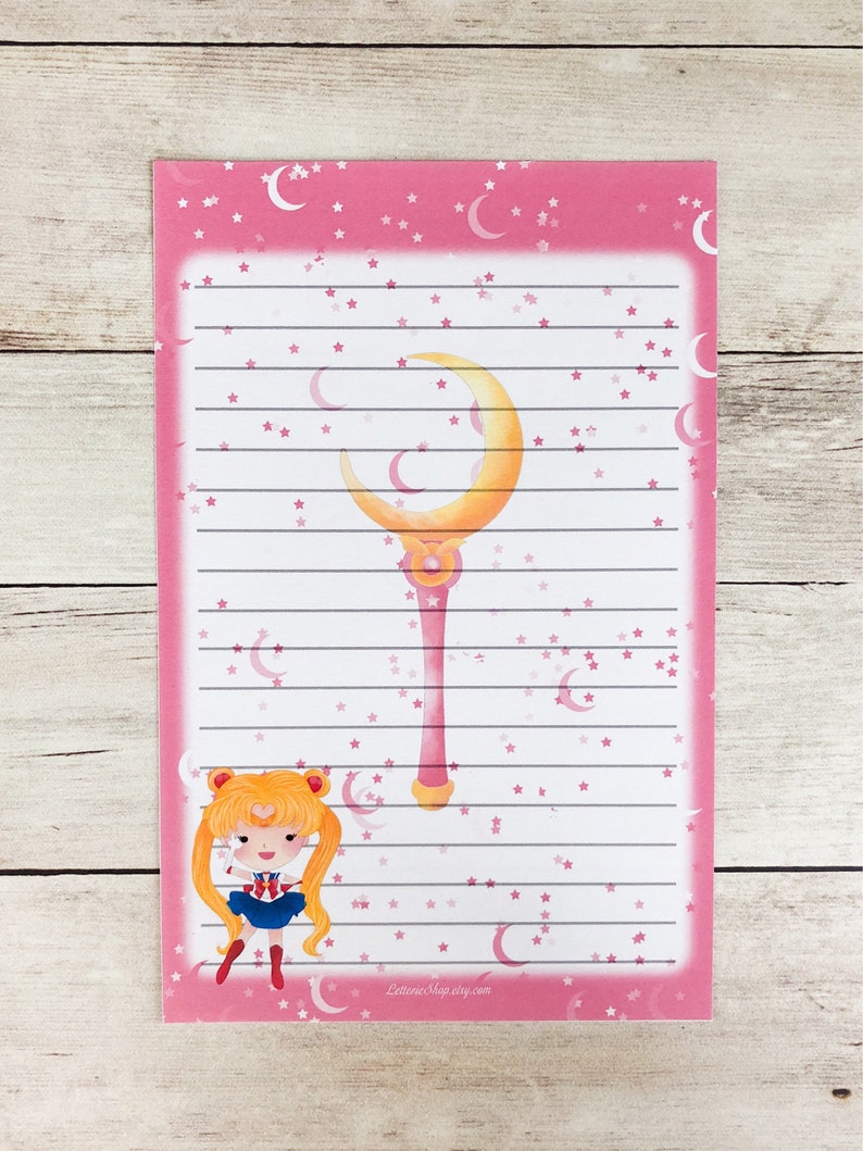 INSTANT DOWNLOAD / Sailor Moon Inspired / Letter Writing / - Etsy