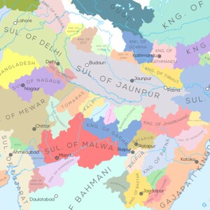 Map of Asia in 1444 - Etsy